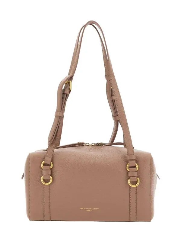 GIANNI CHIARINI Terry Zip-top Shoulder Bag - Hazelnut