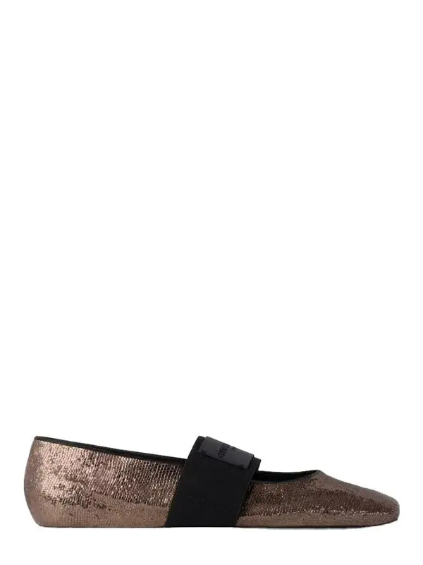 Givenchy Sliced Square Strap Ballet Flats - Brown