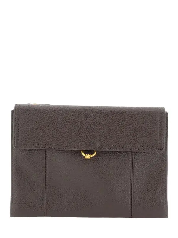 GIANNI CHIARINI Vicky Clutch - Coffee Brown