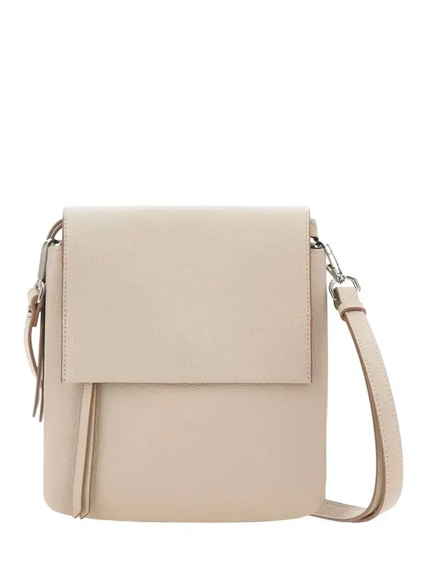 GIANNI CHIARINI Flap Shoulder Bag - Nude