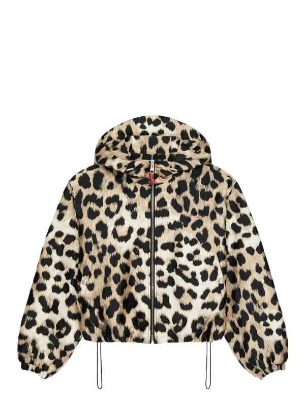 Givenchy Leopard Jacquard Windbreaker - Light Brown