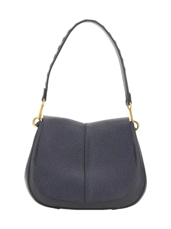 GIANNI CHIARINI Helena Round Shoulder Bag - Dark Blue