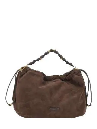 GIANNI CHIARINI Drawstring Shoulder Bag - Brown