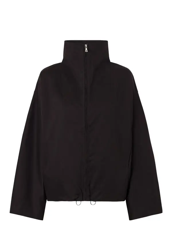 Nour Hammour Long Sleeve Zip Up Jacket - Black