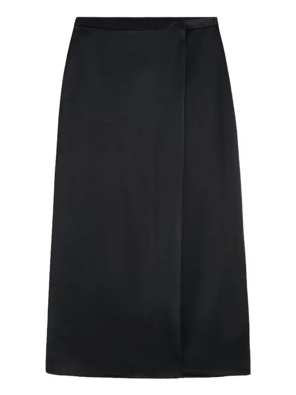 BY MALENE BIRGER Pacia Satin Maxi Skirt - Black