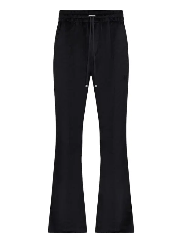 Amiri Velour Flared Trousers - Black