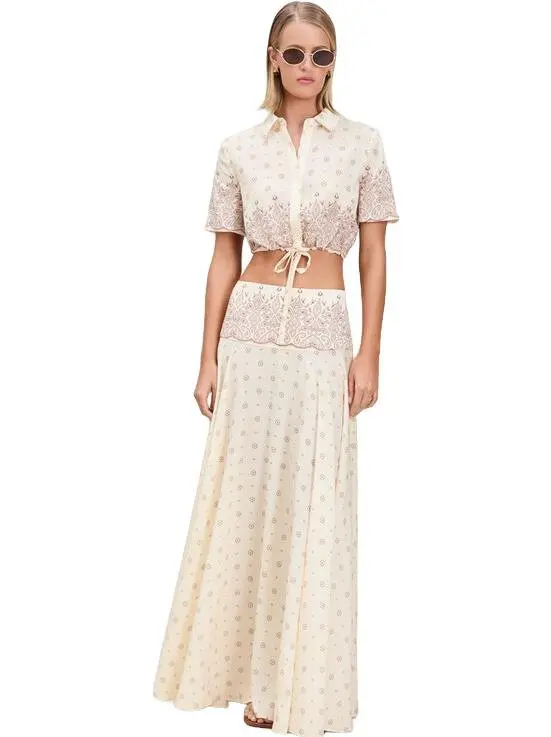 Devon Windsor Rylie Skirt - Black / Denim