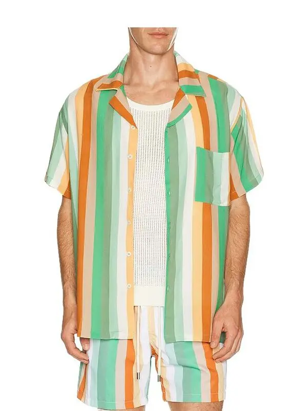 ARRELS BARCELONA Camp Collar Shirt In . Also - Multi