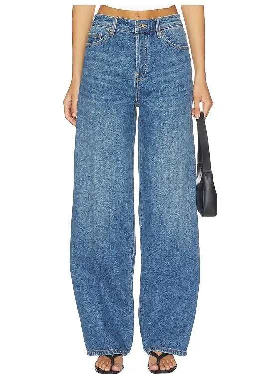Good American Vintage High Wide Leg Jeans - Blue