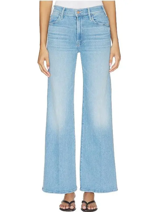 MOTHER The Hustler Roller Sneak Jeans - Blue