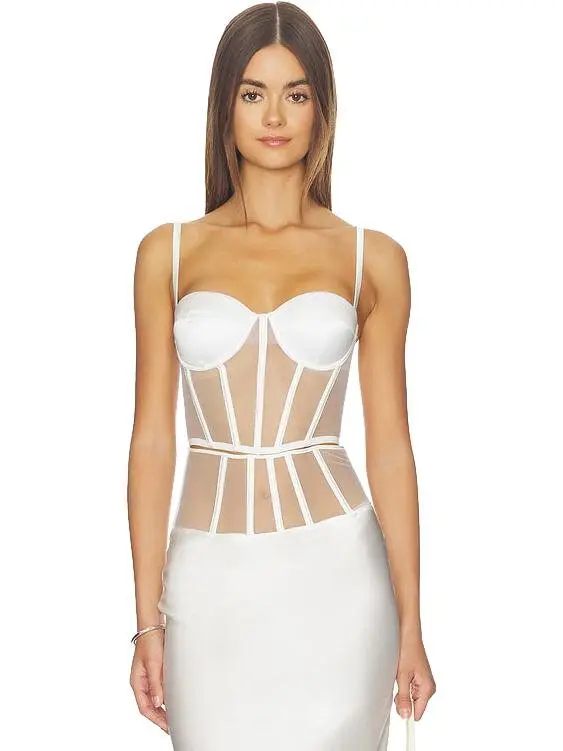 Kiki De Montparnasse Illusion Bustier Top - Ivory