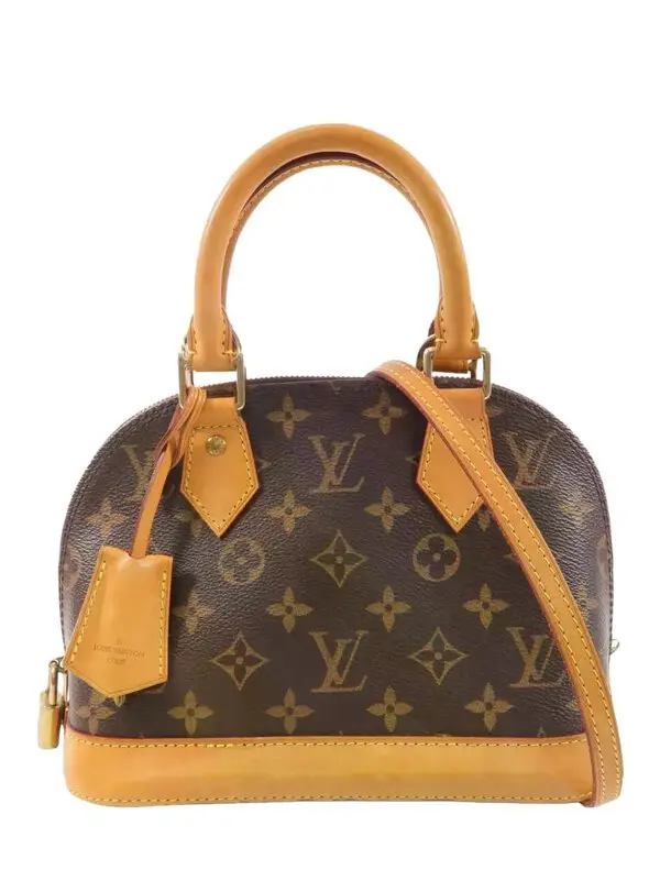 LOUIS VUITTON Bb Alma Monogram Tote Bag - Brown