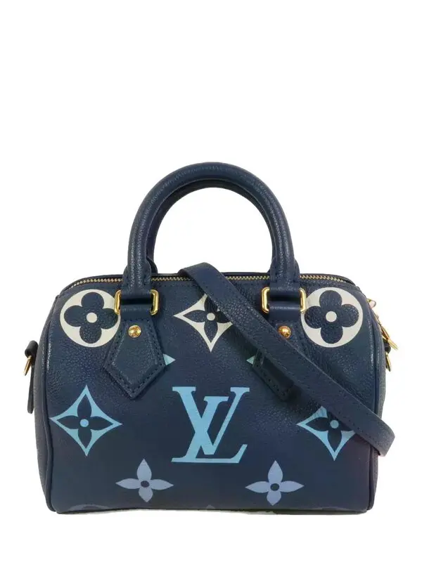 LOUIS VUITTON Speedy Bandoulière 20 Monogram Bag - Blue