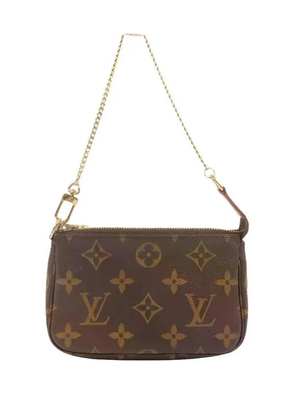 LOUIS VUITTON Mini Pochette Accessoires Monogram Tote Bag - Brown