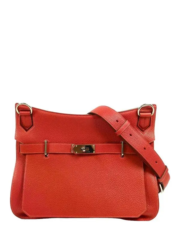 Hermès 34 Jypsiere Shoulder Bag - Red