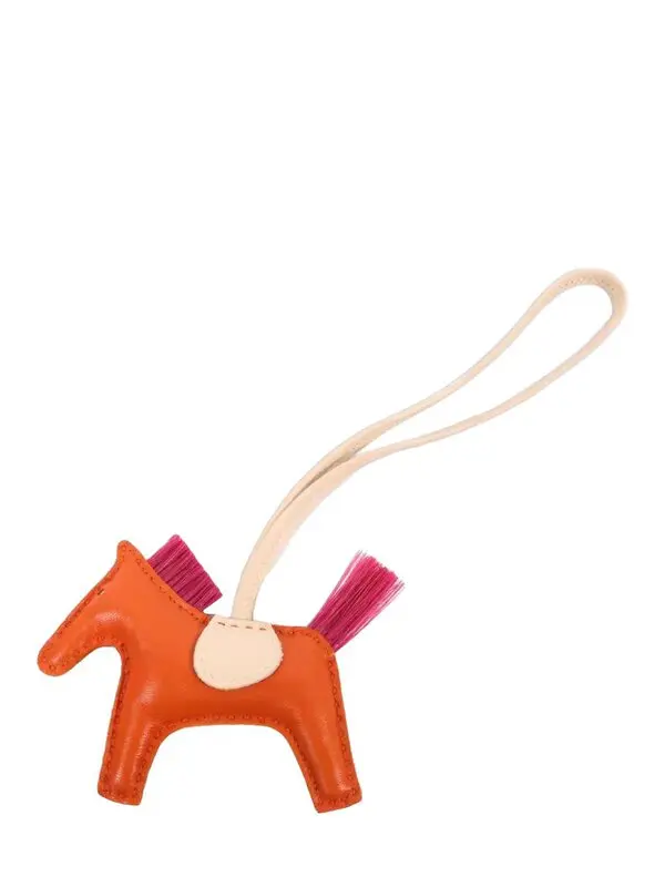 Hermès Rodeo Lambskin Horse Bag Charm - Orange