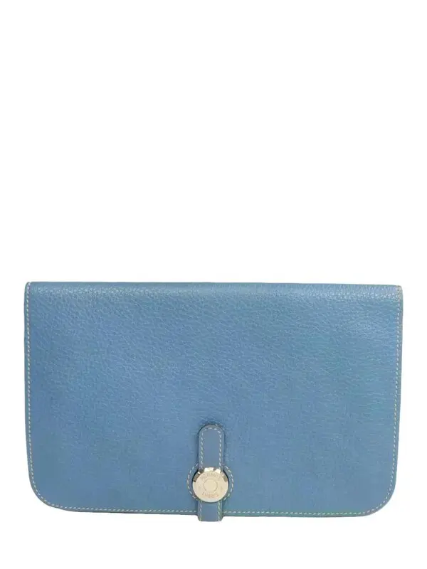 Hermès Dogon Gm Long Wallet - Blue