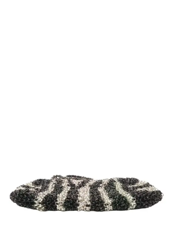 ANTEPRIMA Zebra-print Chain-link Shoulder Bag - Black