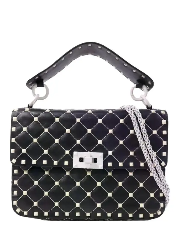 Valentino Garavani Rockstud Spike Shoulder Bag - Black
