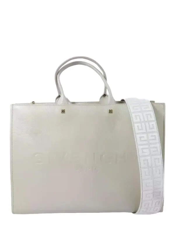 Givenchy Medium G-tote Leather Tote Bag - Neutrals