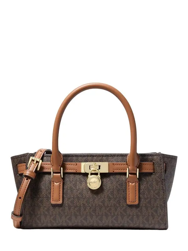 Michael Kors Hamilton Moderne Extra-small Signature Logo Crossbody Bag - Brown
