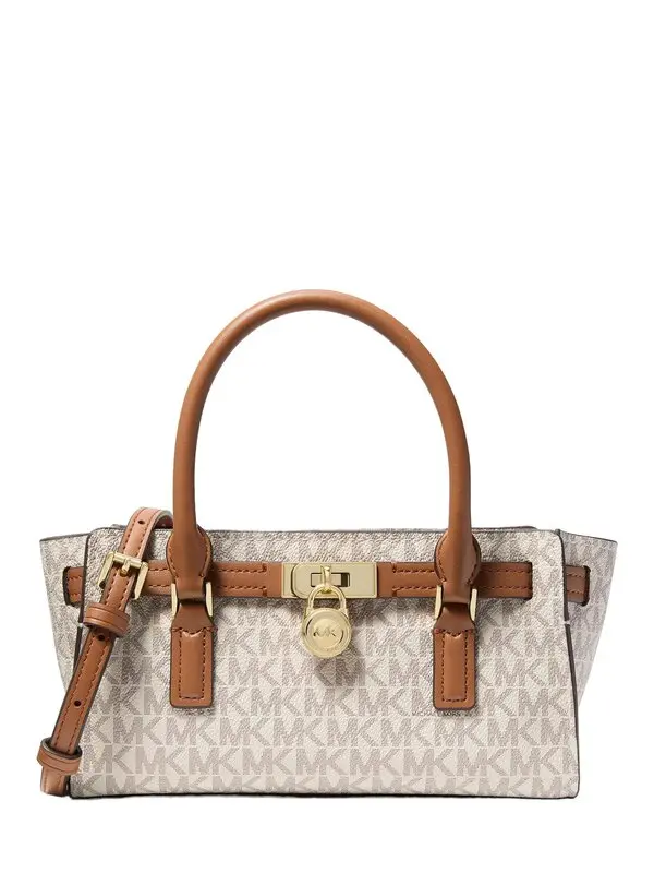 Michael Kors Hamilton Moderne Extra-small Signature Logo Crossbody Bag - Natural