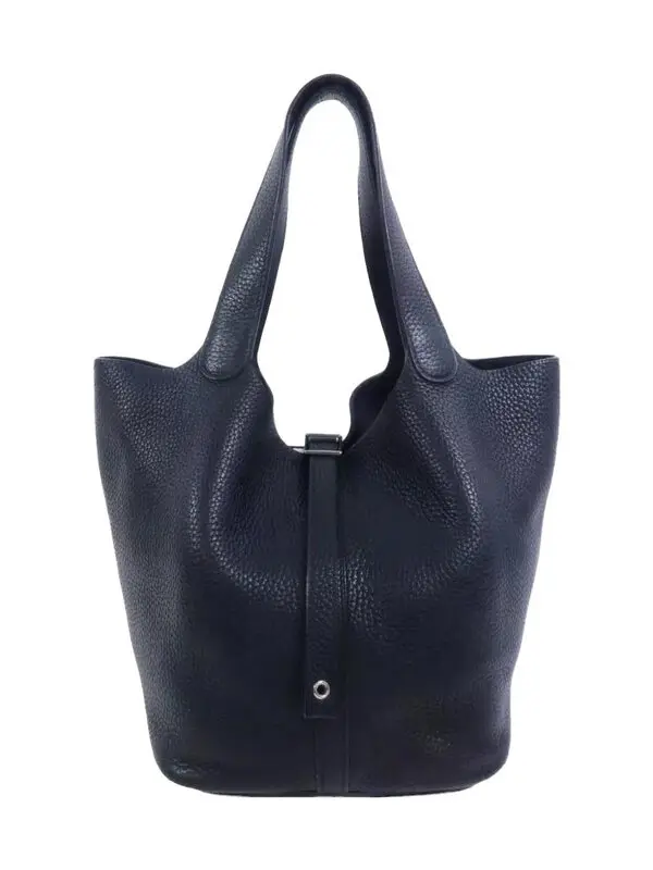Hermès Taurillon Clemence Picotin Mm Tote Bag - Blue