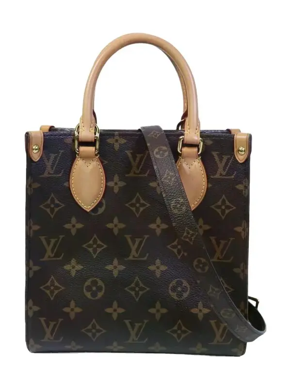 LOUIS VUITTON Sac Plat Bb Tote Bag - Brown