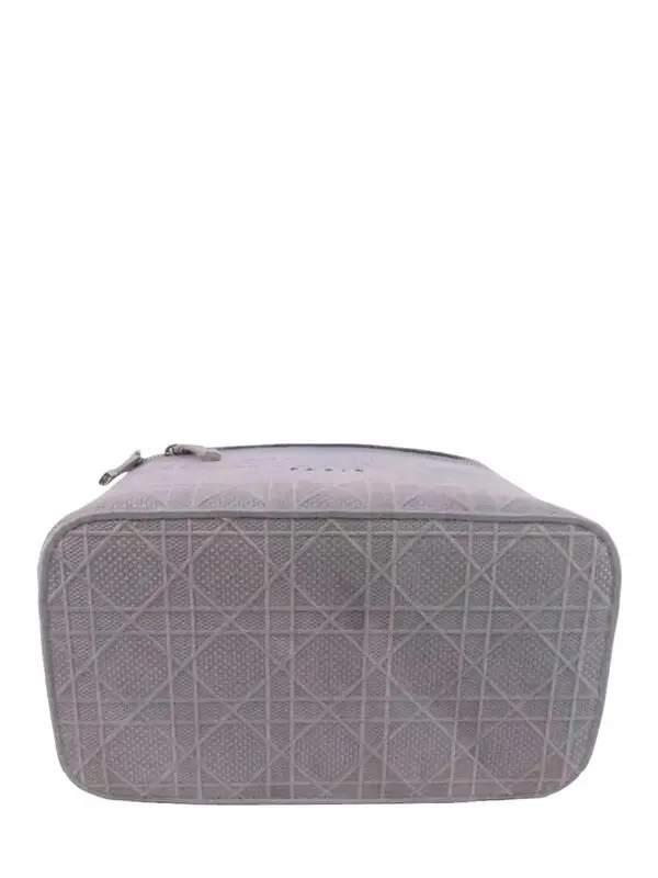 Dior Cannage Embroidered Vanity Case - Grey