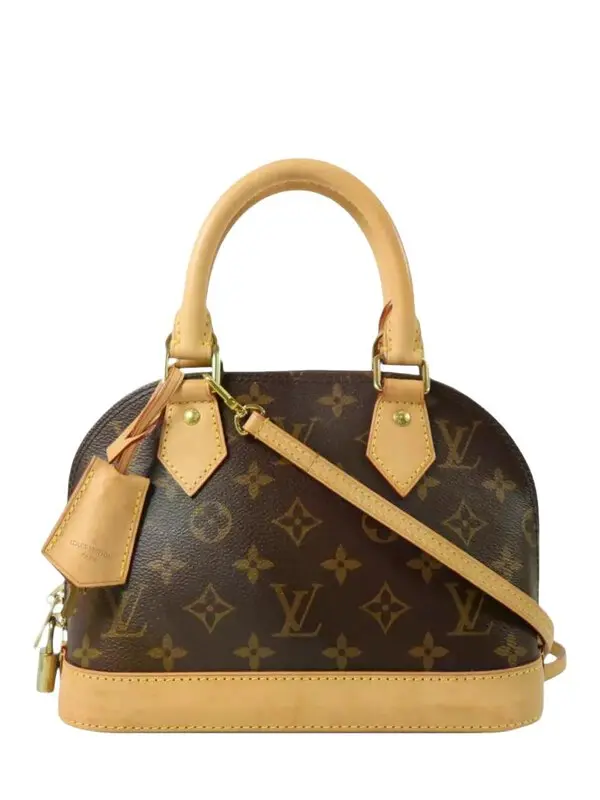 LOUIS VUITTON Alma Bb Monogram Tote Bag - Brown