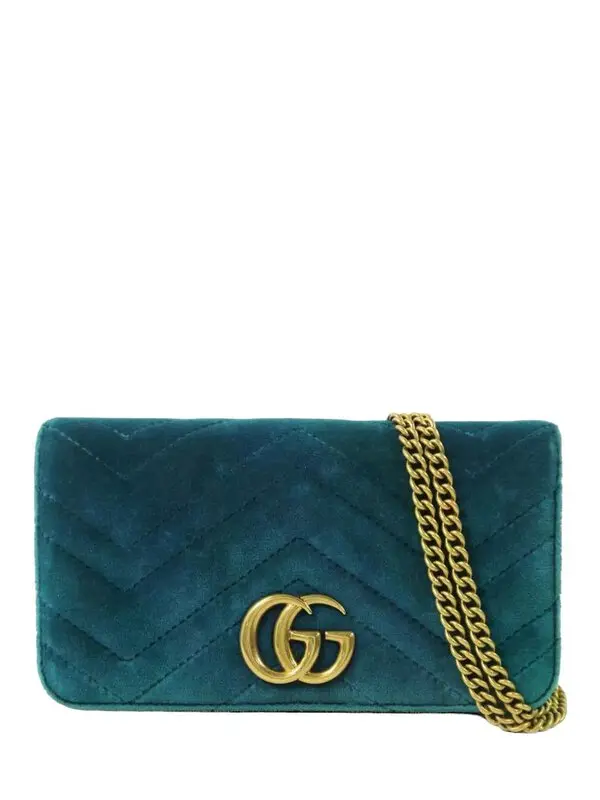 Gucci Gg Marmont Shoulder Bag - Blue
