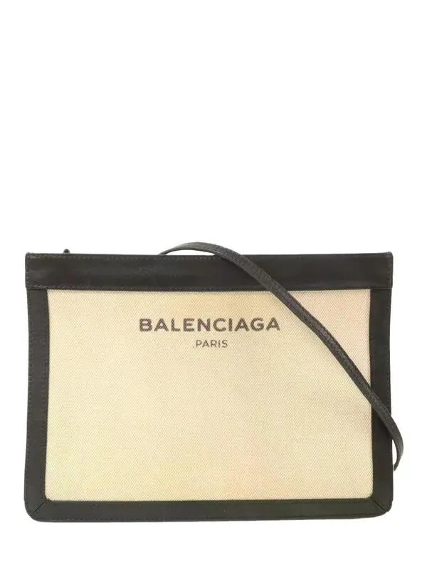 Balenciaga Navy Pochette Shoulder Bag - Neutrals