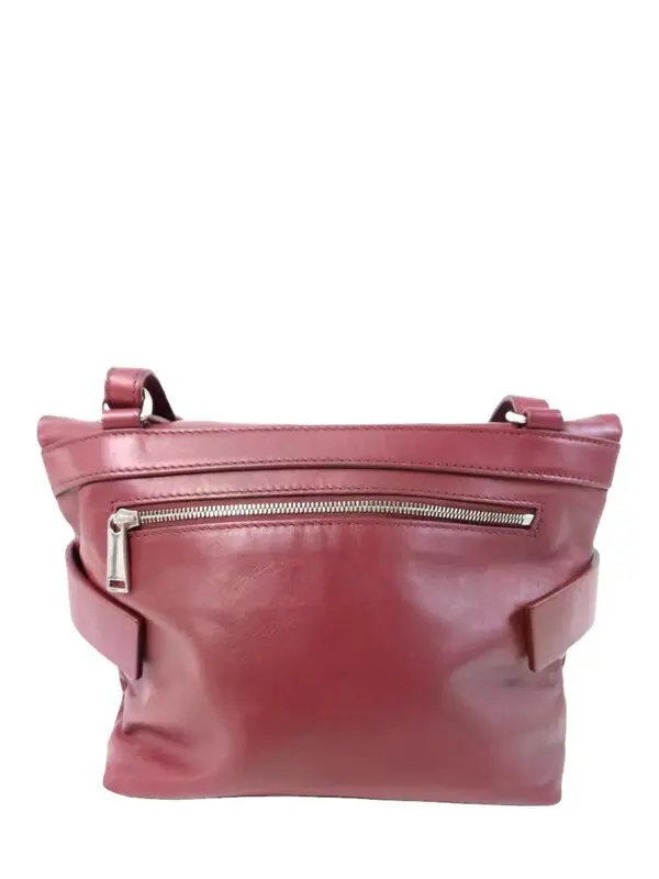 Bottega Veneta Marco Poio Leather Messenger Bag - Red
