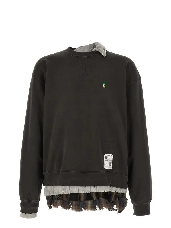 Mihara Yasuhiro Layered Sweatshirt - Black
