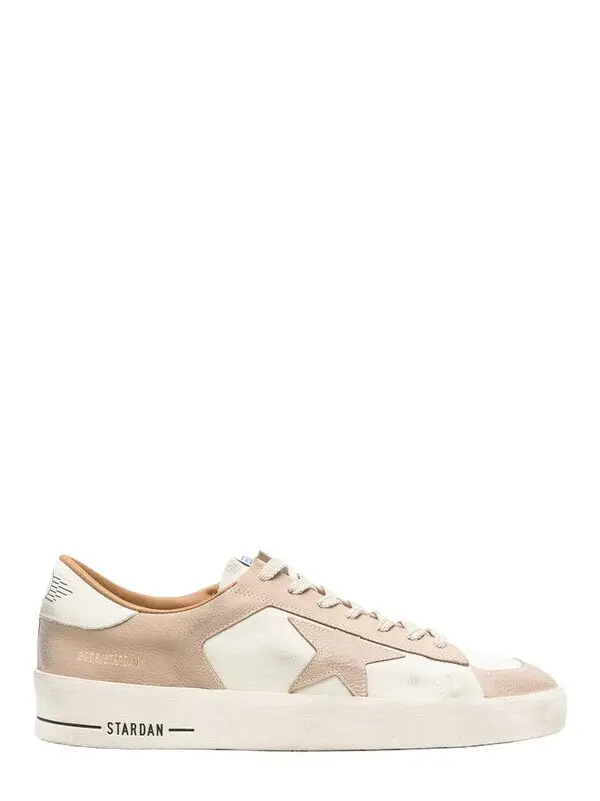 GOLDEN GOOSE Stardan" Low Top Sneakers With Star Detail - Cream