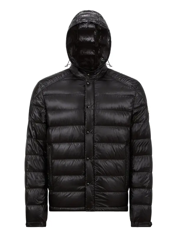 Moncler Gliere Logo Patch Padded Jacket - Black