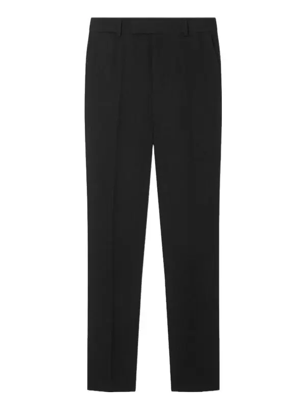 Versace Logo Appliqué Tailored Trousers - Black