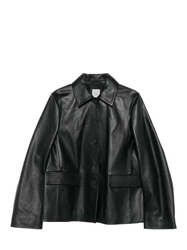 TOTEME Leather Jacket - Black