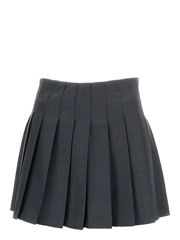 SELF-PORTRAIT Pleated Mini Skirt - Multicolor