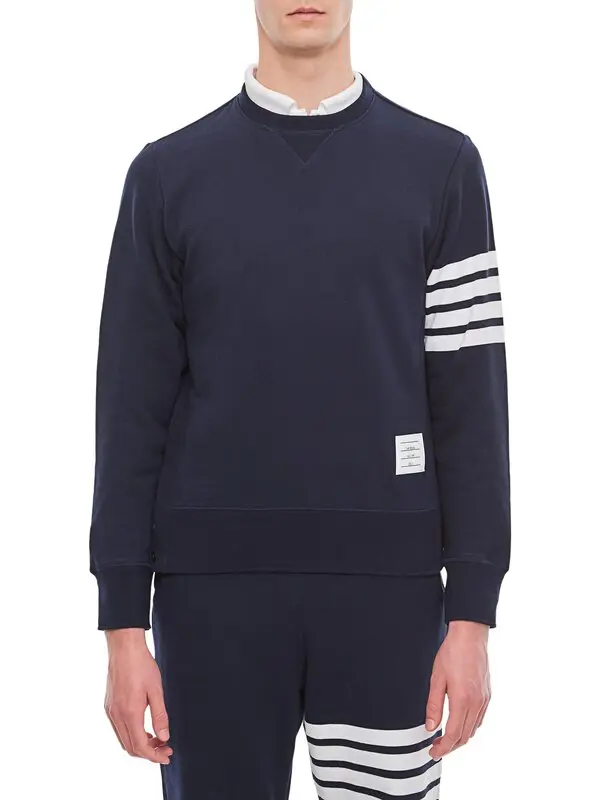 Thom Browne Classic Loopback 4 Bar Sweatshirt - Multicolor