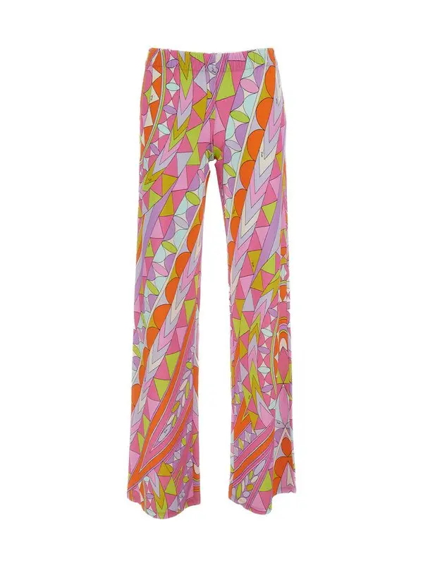 Emilio Pucci Printed Trousers - Multicolor