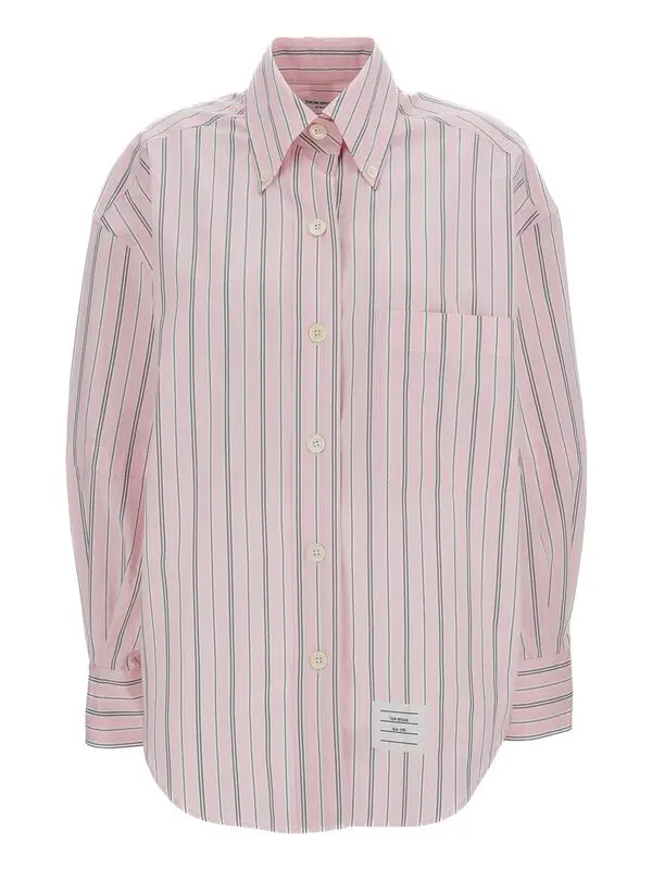 Thom Browne Supersized Striped Shirt - Multicolor