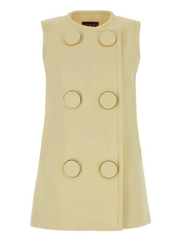 Gucci Pastel Jersey Vest - Yellow