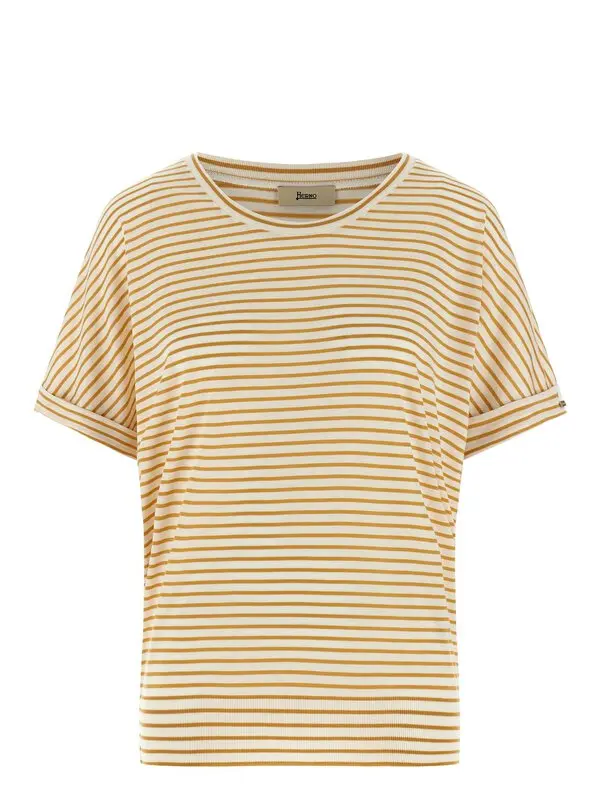 Herno Striped T-shirt - Yellow