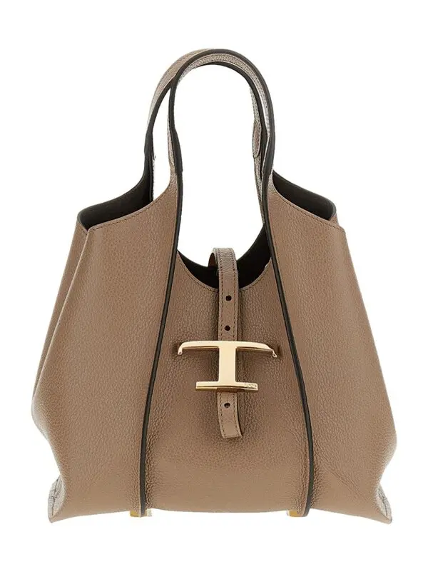 TOD'S T Timeless Leather Shopping Bag Mini - Multicolor