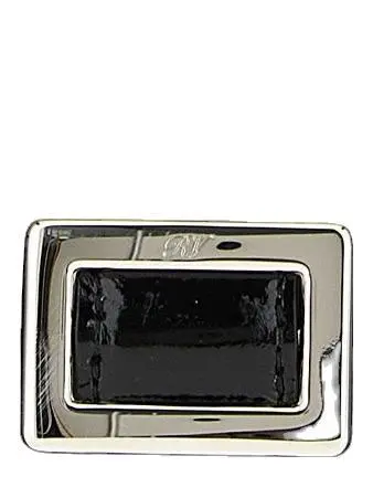 ROGER VIVIER Belle Vivier Patent Leather Wallet On Chain - Black