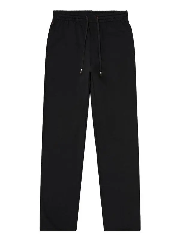 DIESEL® Cotton Jersey Track Pants - Black