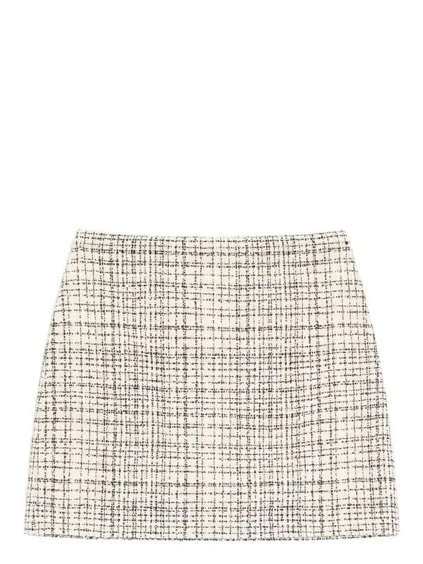 Valentino Garavani Tweed Skirt - Cream