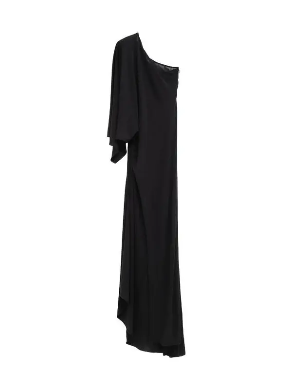 Gucci Draped One Shoulder Evening Dress - Black
