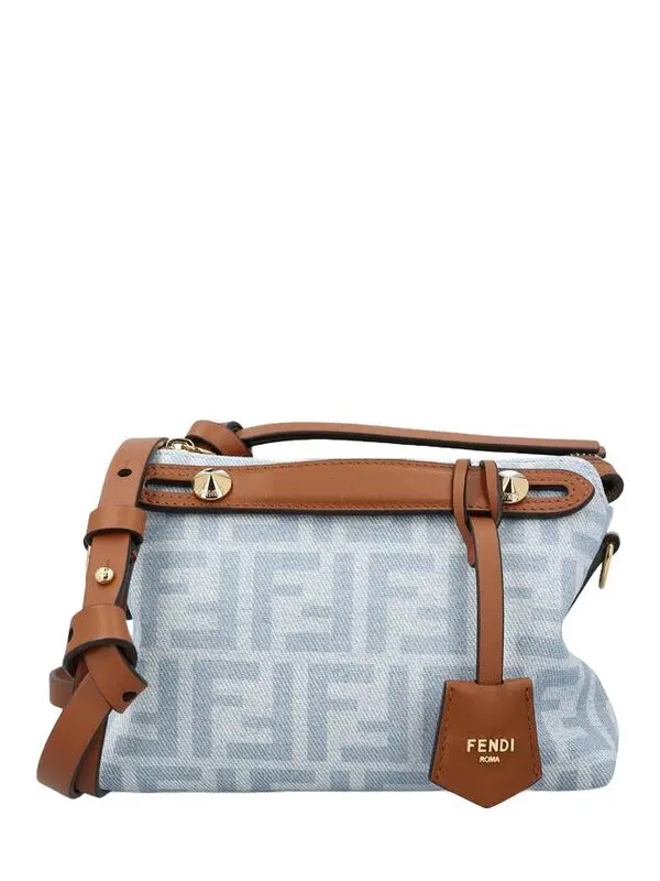 Fendi Ff Jacquard Mini Bag - Blue